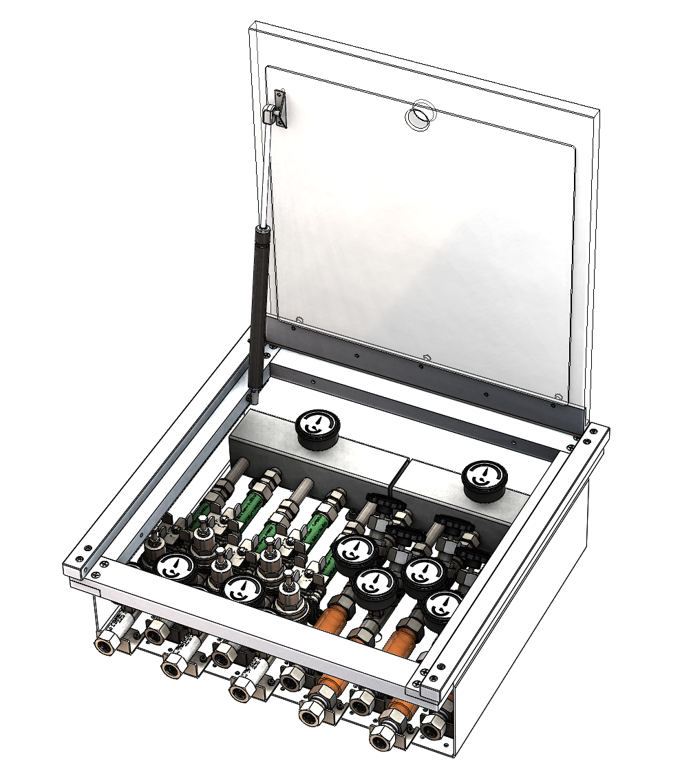 PCW Floor Module 5 supply + 5 return, Seo Kyung raised floor, 2" thk ...